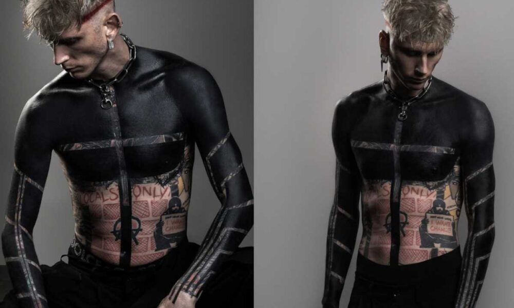 Machine Gun Kelly Unveils Controversial Blackout Tattoo and Teases New ...