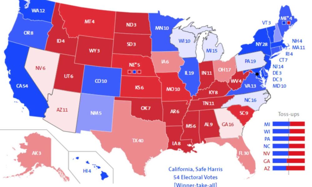 Crucial Swing States and Electoral Maps: The 2024 Presidential Election ...