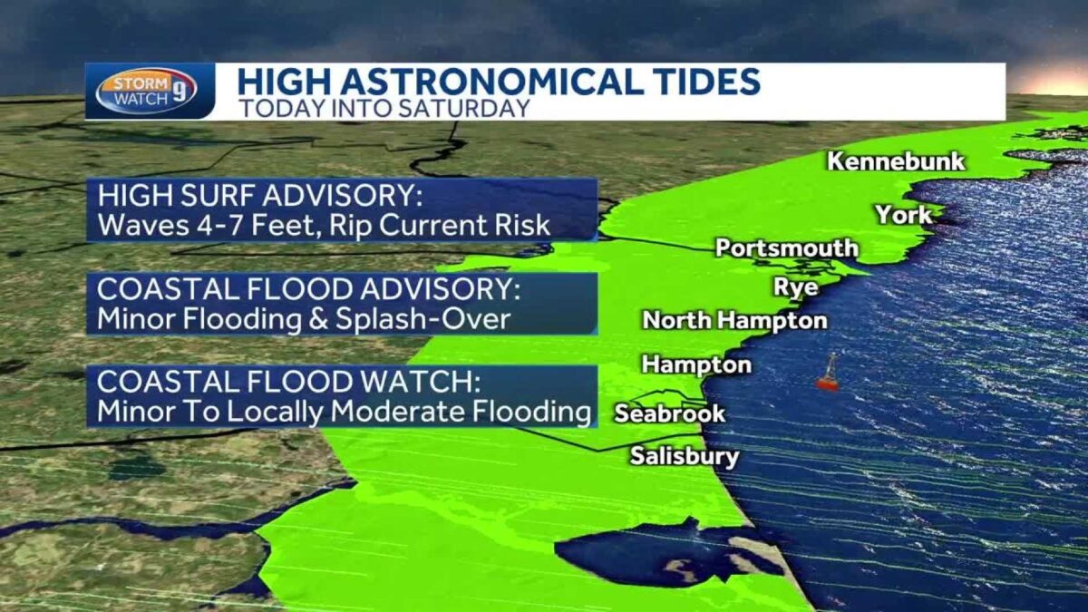 Coastal Flood Warnings Issued in Multiple Regions Due to High Tides and ...